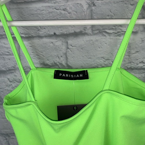 Dresses | Neon Green Strappy Bodycon Mini Dress | Poshmark